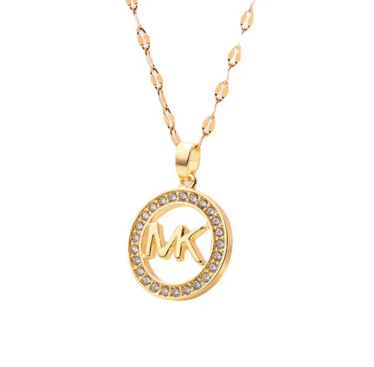 Michael Kors Logo Pendant Necklace DBeautyallvegan
